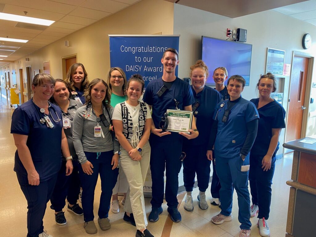 Colten Boyd, RN as a DAISY Award honoree. - Portneuf Medical Center
